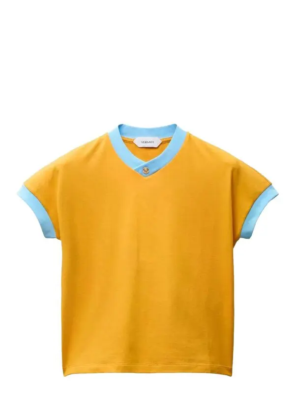 Versace Stretch Cotton-jersey T-shirt - Yellow