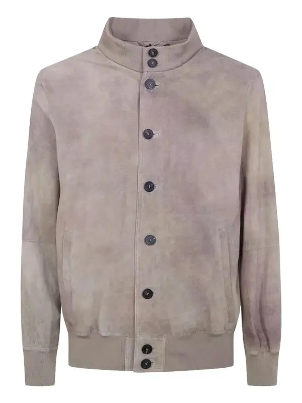 GIORGIO BRATO Buttoned Bomber Jacket - Grey