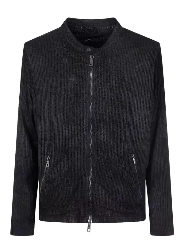 GIORGIO BRATO Zipped Jacket - Black