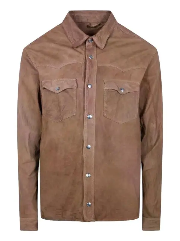 GIORGIO BRATO Flap-pocket Shirt - Brown