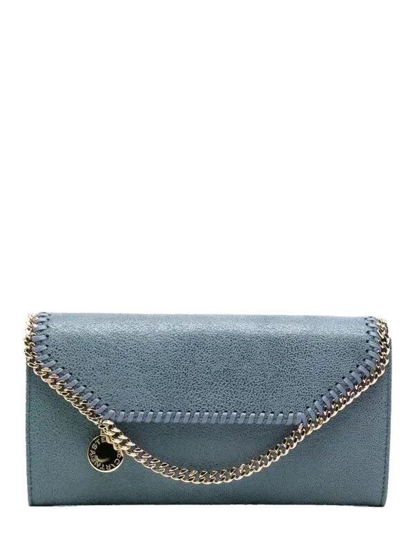 Stella McCartney Falabella Chain-detail Clutch - Blue