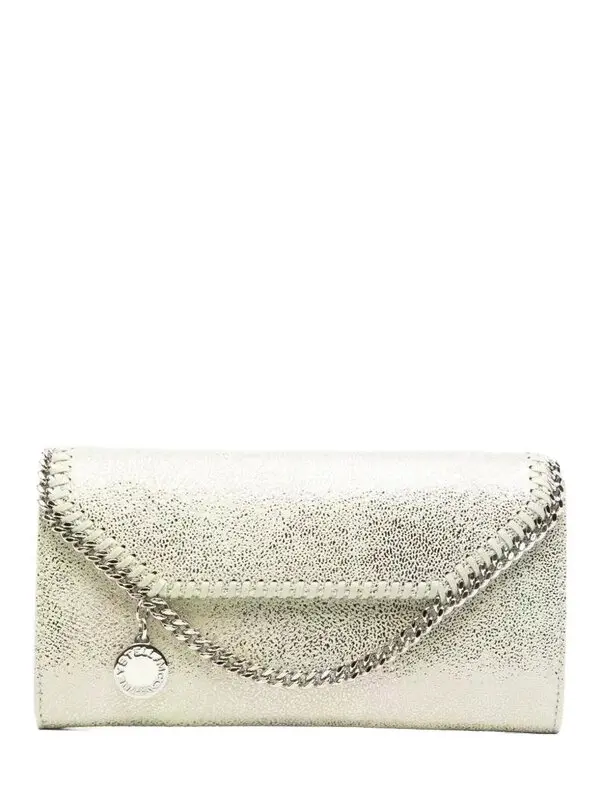Stella McCartney Falabella Logo-charm Clutch - Grey