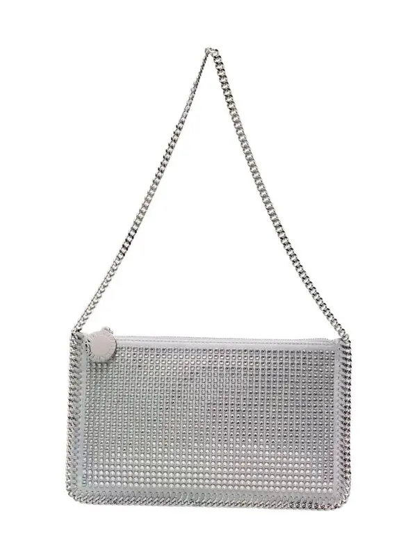 Stella McCartney Falabella Crystal-embellished Shoulder Bag - Grey