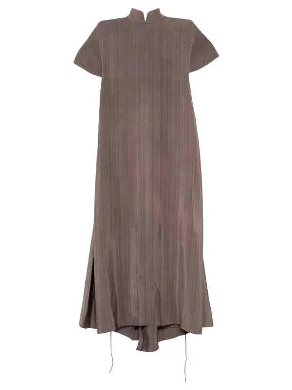 SAMUEL GUÌ YANG Plaid Dress - Brown
