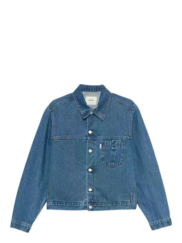 ARTE ANTWERP Fold Pocket Denim Jacket - Blue
