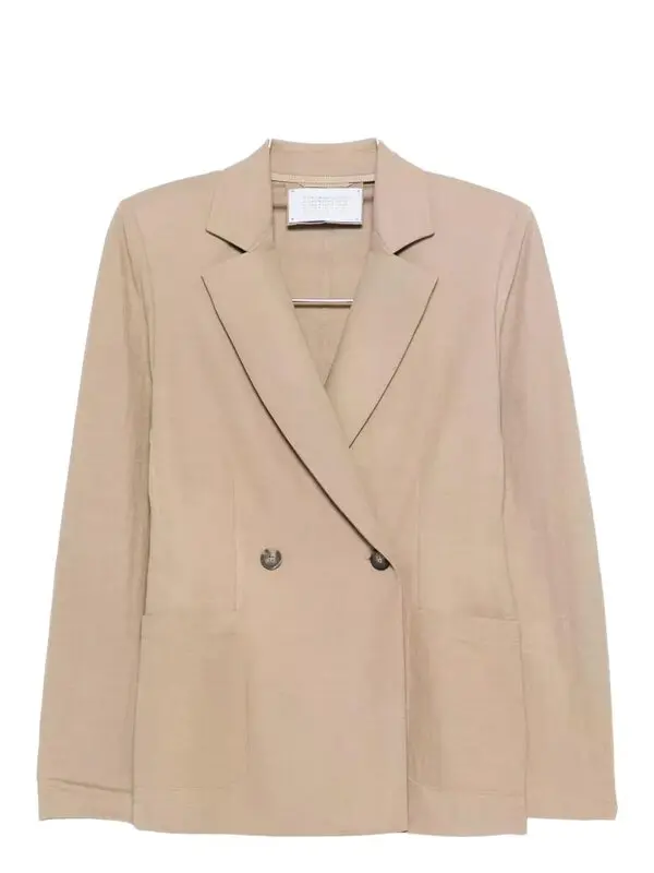 Harris Wharf London Double-breasted Blazer - Neutrals