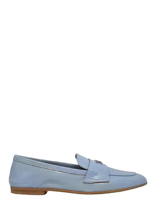 Casadei Plaque Strap Loafers - Blue