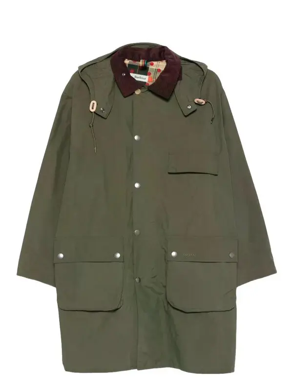 Barbour X Paul Smith Flap-pocket Hooded Jacket - Green