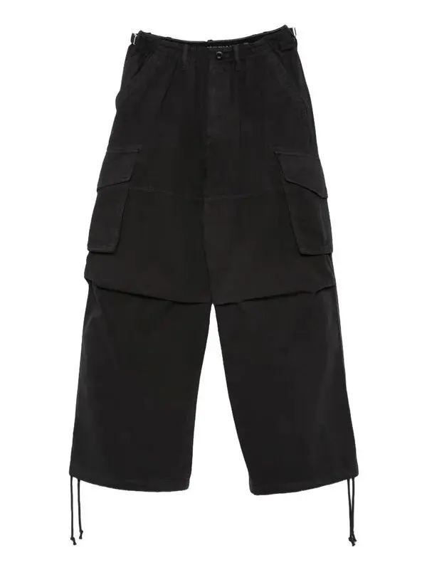 Alexander Wang Cargo Drawstring Trousers - Black