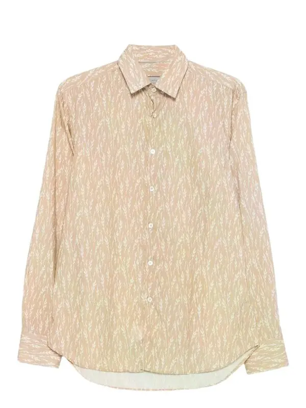 Canali Printed Shirt - Neutrals