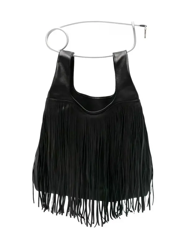 NICCOLO PASQUALETTI Fringed Tote Bag - Black