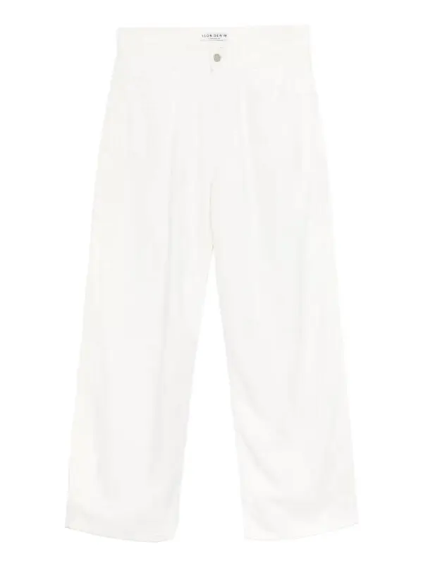 ICON DENIM LA Bea Wide Leg Jeans - White