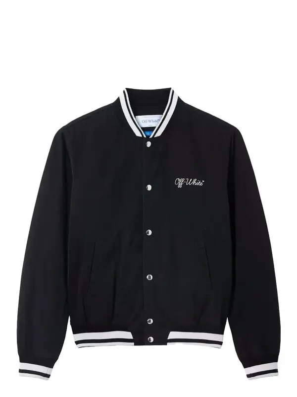 Off-White Varsity Bomber Jacket - Black