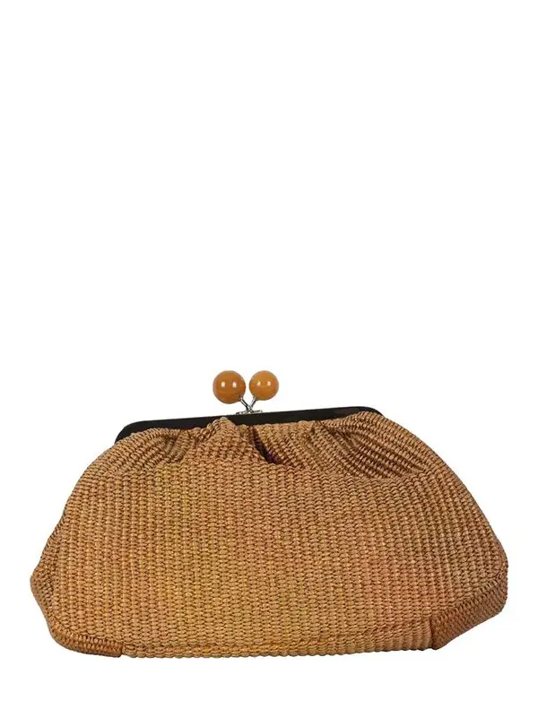 Max Mara Pasticcino Weave Clutch - Brown