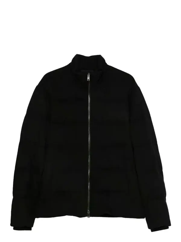 Zegna Quilted Zip-up Jacket - Black