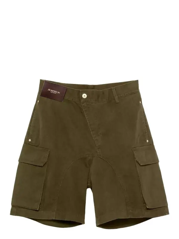 JW Anderson Logo-patch Cargo Shorts - Green
