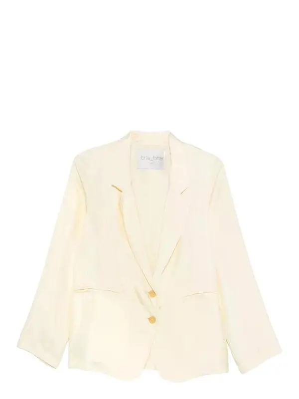 FORTE_FORTE Buttoned Blazer - Yellow