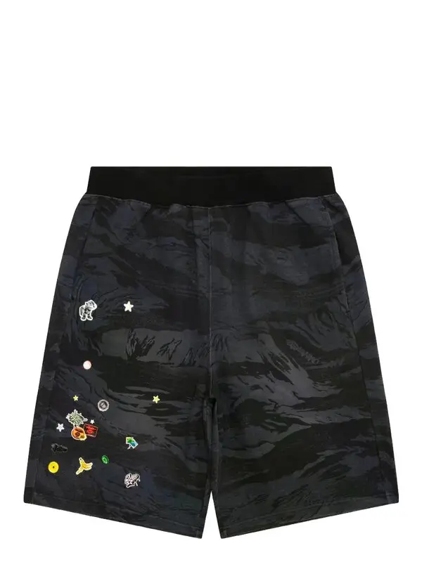 AAPE BY *A BATHING APE Camouflage-print Shorts - Black