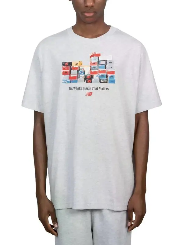 NEW BALANCE Graphic-print T-shirt - Grey