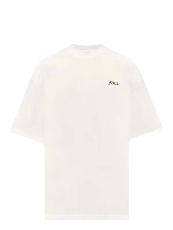 Vetements Oversized Graphic-print T-shirt - Neutrals