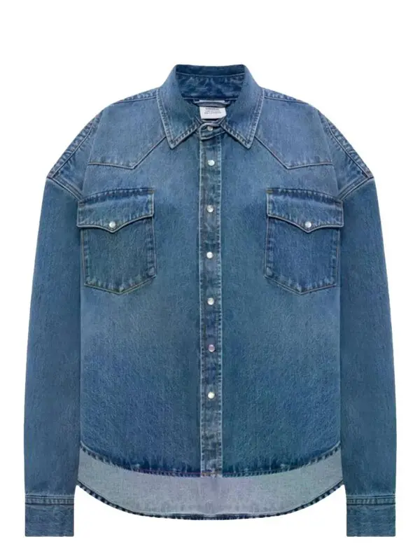 Vetements Cowboy Pocket-detail Button-up Denim Shirt - Blue