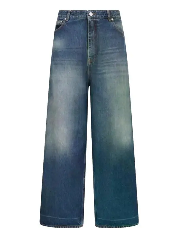 Vetements Wide-leg Denim Jeans - Blue