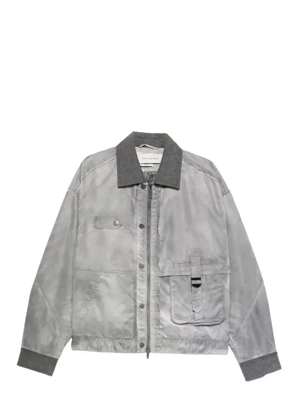 FENG CHEN WANG Button-detail Bomber Jacket - Grey