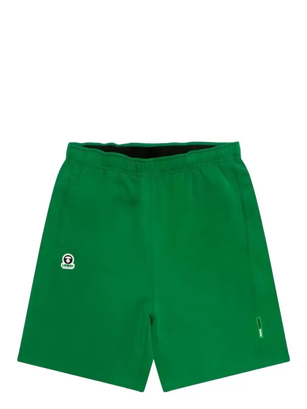 AAPE BY *A BATHING APE Logo Embroidery Shorts - Green