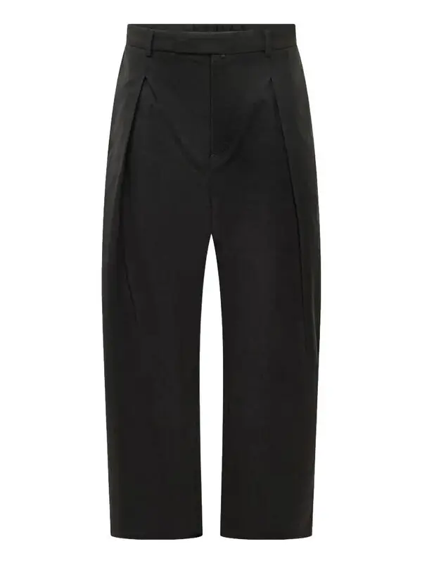 MORDECAI Sartorial Pleated Trousers - Black