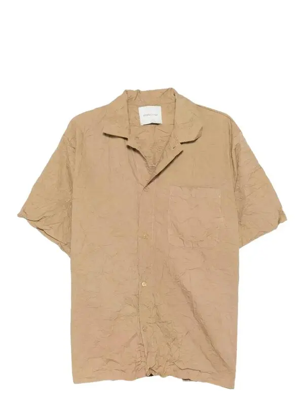 GONGDID DESIGN Chest-pocket Shirt - Brown