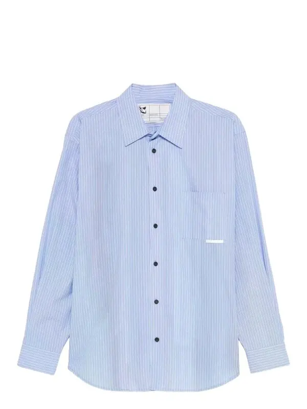 GR10K Replicated Striped Shirt - Blue