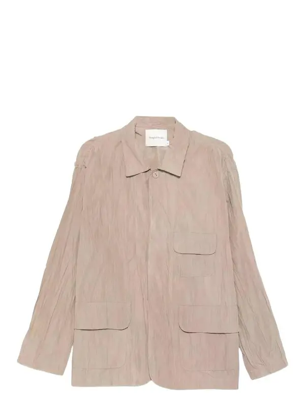 GONGDID DESIGN Flap-pockets Jacket - Neutrals