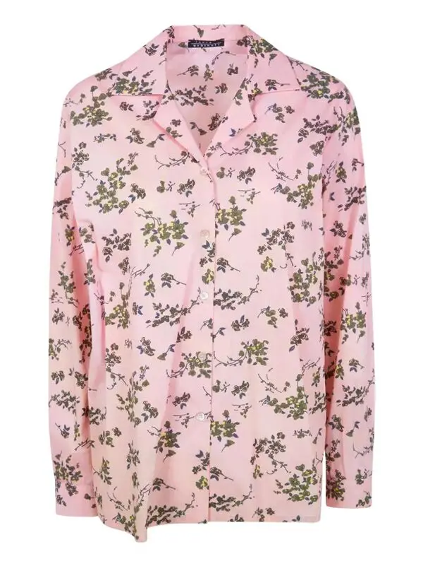 LAURA URBINATI Floral Print Shirt - Pink
