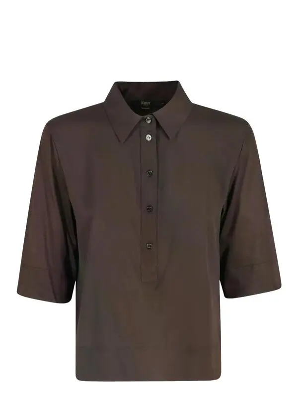 Seventy Buttoned Polo Shirt - Brown