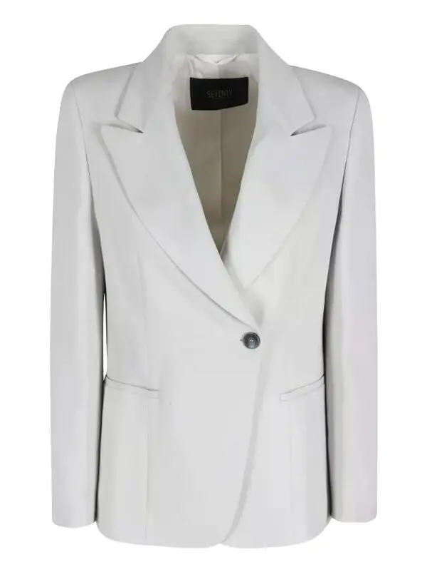Seventy Single-breasted Buttoned Blazer - Grey