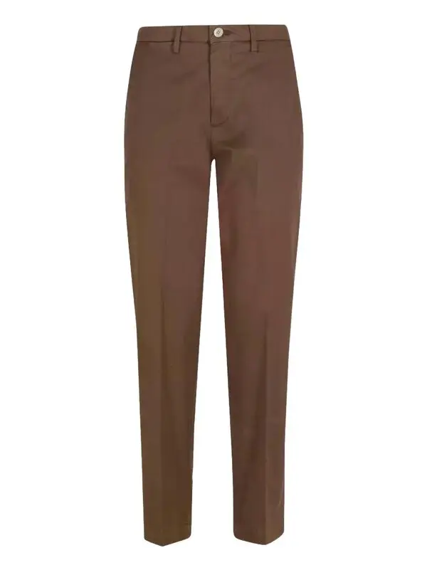 BRIGLIA 1949 Button Straight Trousers - Brown