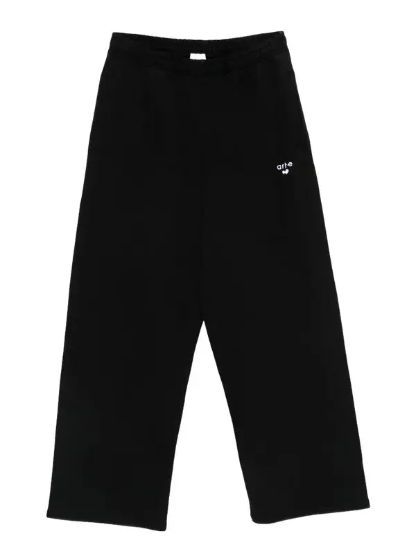 ARTE ANTWERP Heart Logo Track Pants - Black