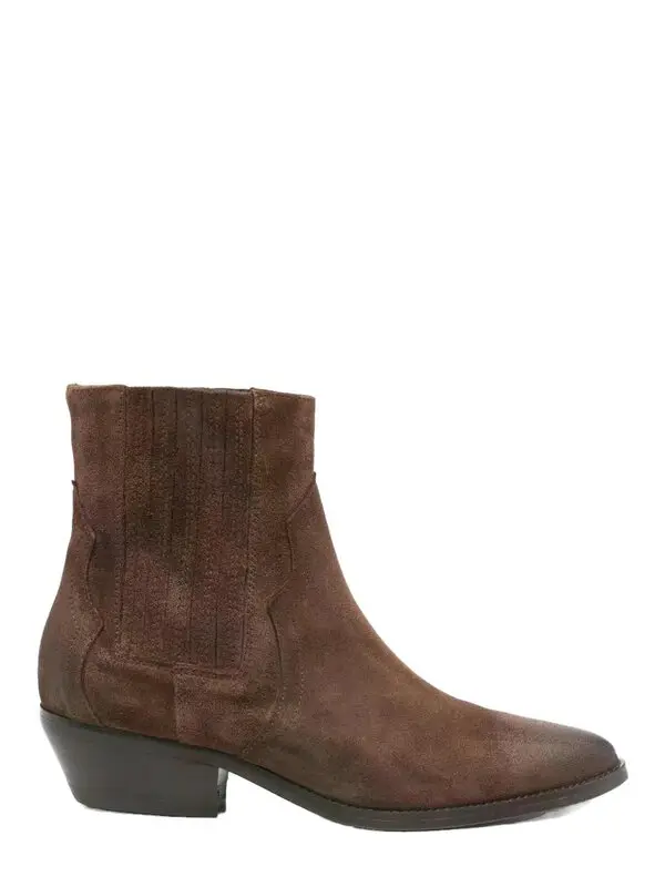JULIE DEE Panelled Ankle Boots - Brown