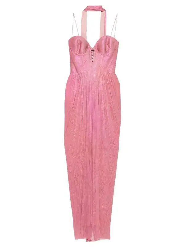 MARIA LUCIA HOHAN Draped Maxi Dress - Pink