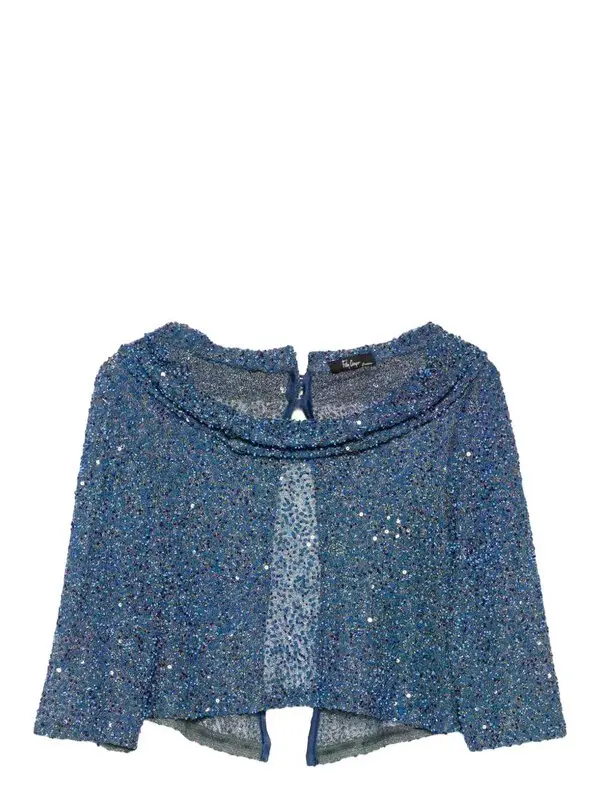FELY CAMPO Sequin Embellished Blouse - Blue