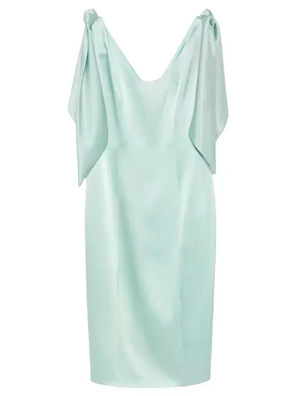 FELY CAMPO Draped Midi Dress - Blue