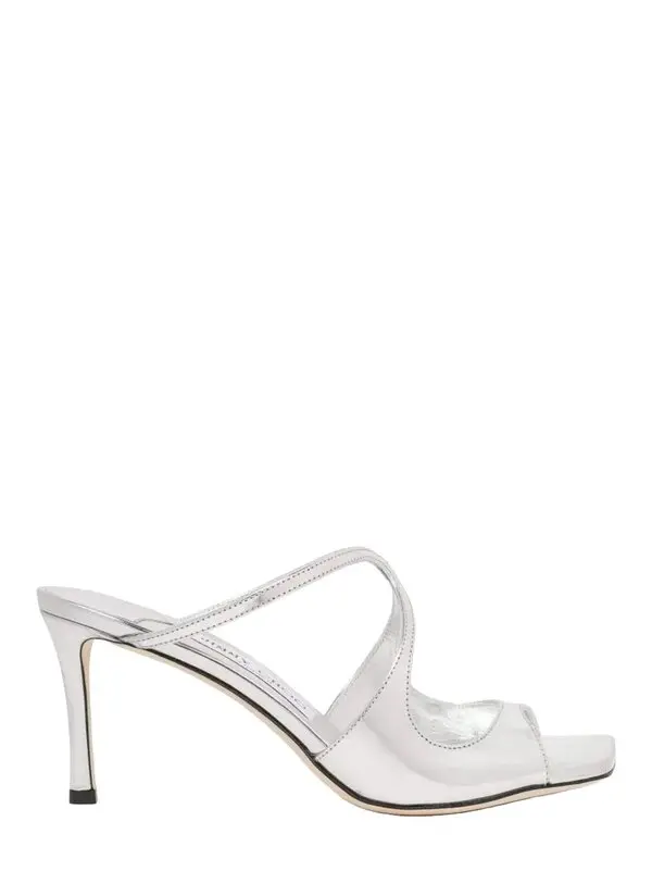 JIMMY CHOO Strappy Mules - Silver