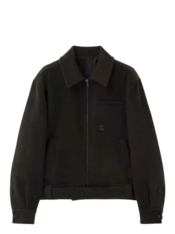 WOOYOUNGMI Logo Belted Jacket - Brown