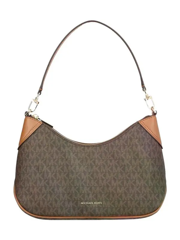 Michael Kors Wilma Monogram Shoulder Bag - Brown