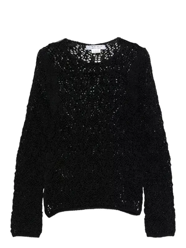 Comme Des Garçons Long-sleeved Sweater - Black