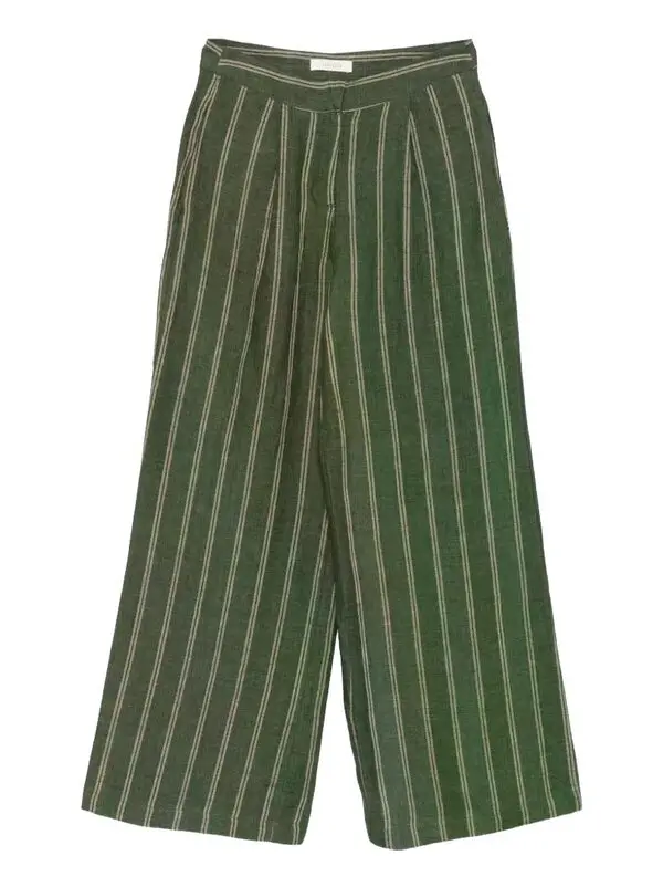JCSOPHIE Leroy Striped Palazzo Pants - Green