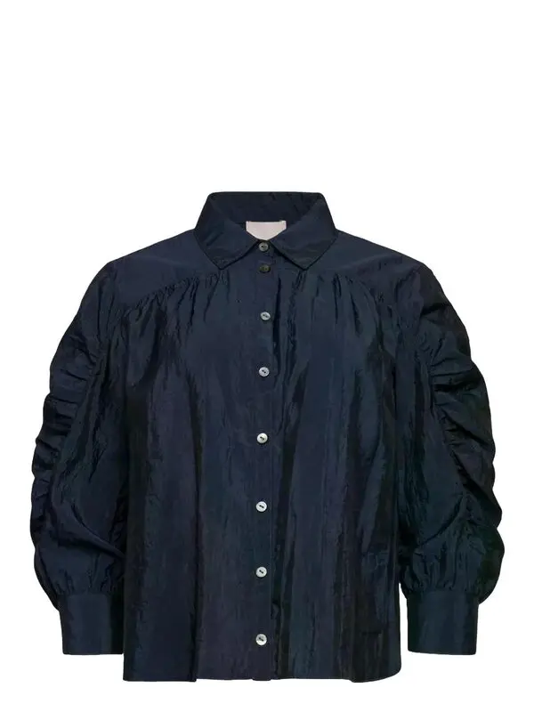 Cinq À Sept Lazo Ruched Shirt - Blue