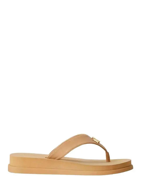 Polo Ralph Lauren Logo Detail Flat Sandals - Neutrals