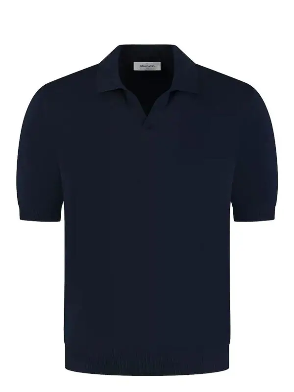 GRAN SASSO Polo-collar T-shirt - Blue