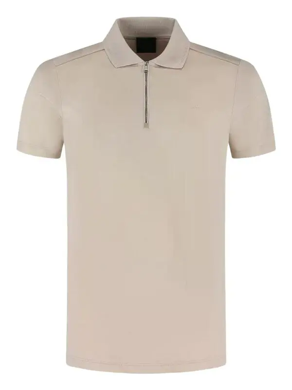 Paul & Shark Zipped Polo Shirt - Neutrals
